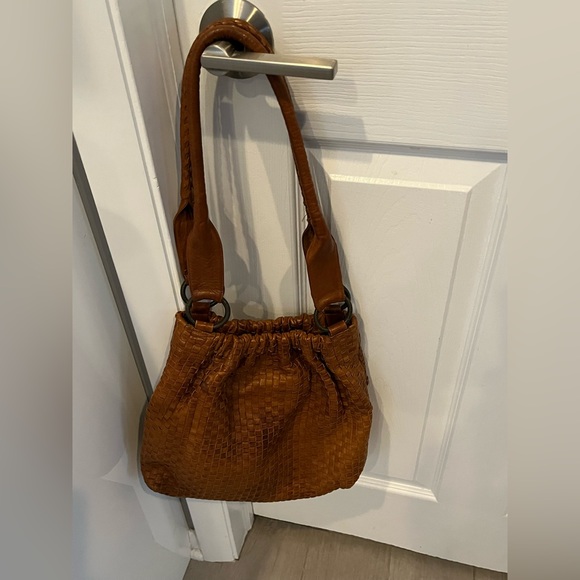 Cem | Bags | Vintage Camel Color Woven Cem Brazilian Leather Bag | Poshmark